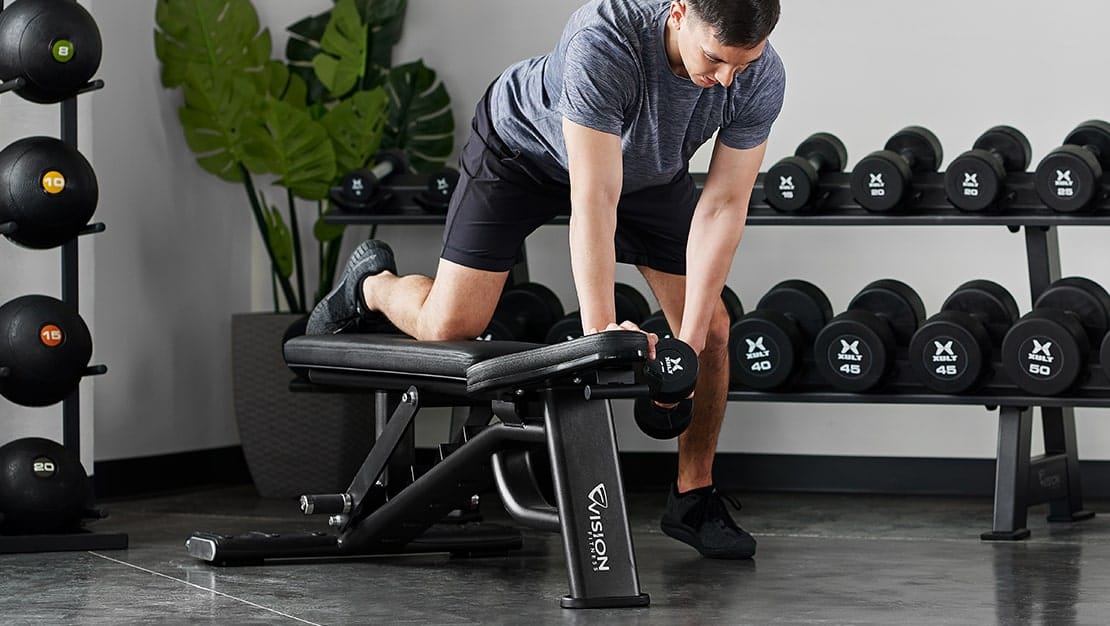 Vision Adjustable Bench VST600-FW82 – Gym fit Out Dubai